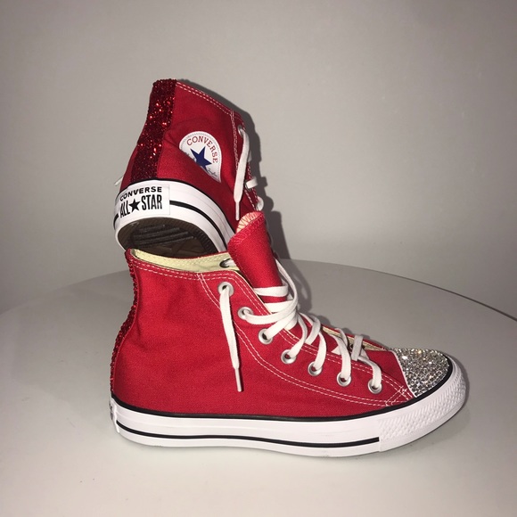 Converse | Shoes | Converse Chuck Taylors All Star Red Tennis Shoes ...